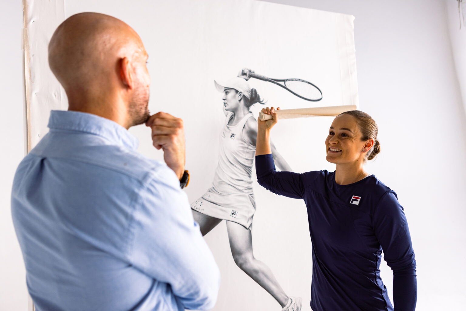 Ash Barty and Ashvin Harrison | Original Australian Art | Ashvin Harrison