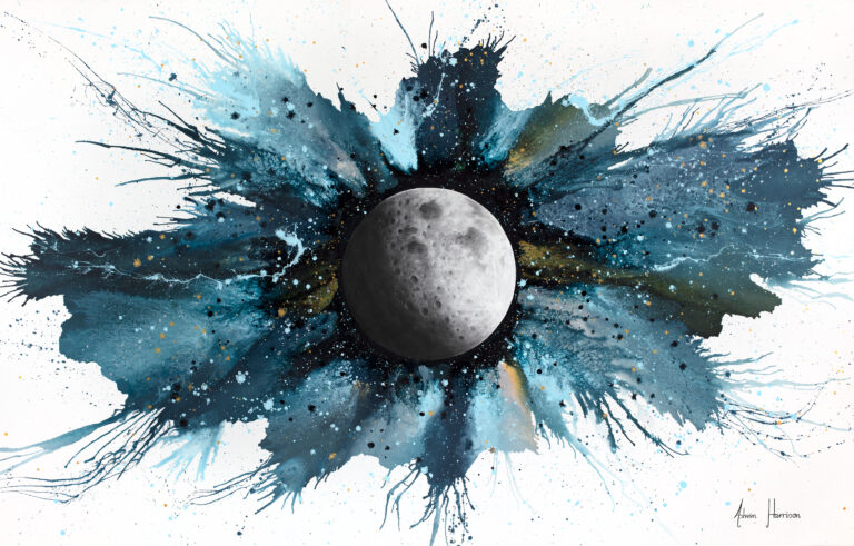 Abstract Universe- Moon Illusion | Australian Art | Ashvin Harrison