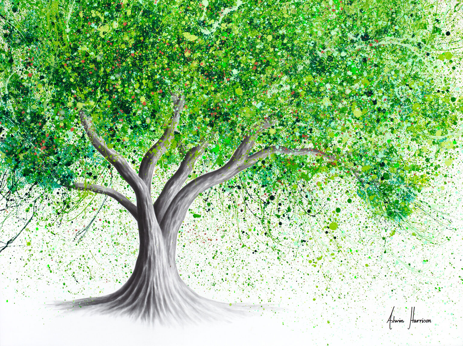Emerald Spring Tree | Original Australian Art | Ashvin Harrison