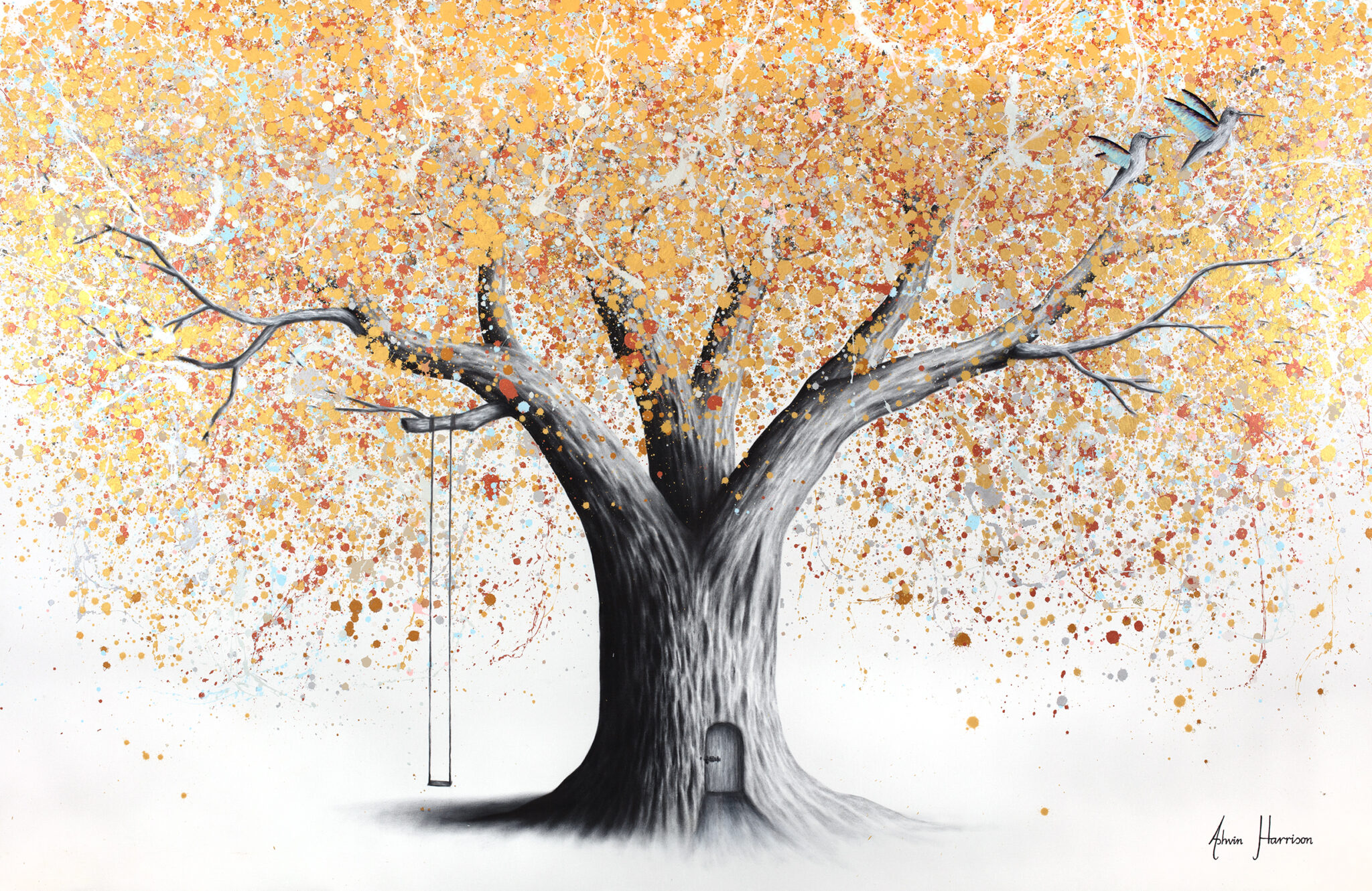 Tree Art For Sale- Large Paintings Express Shipped WorldWide