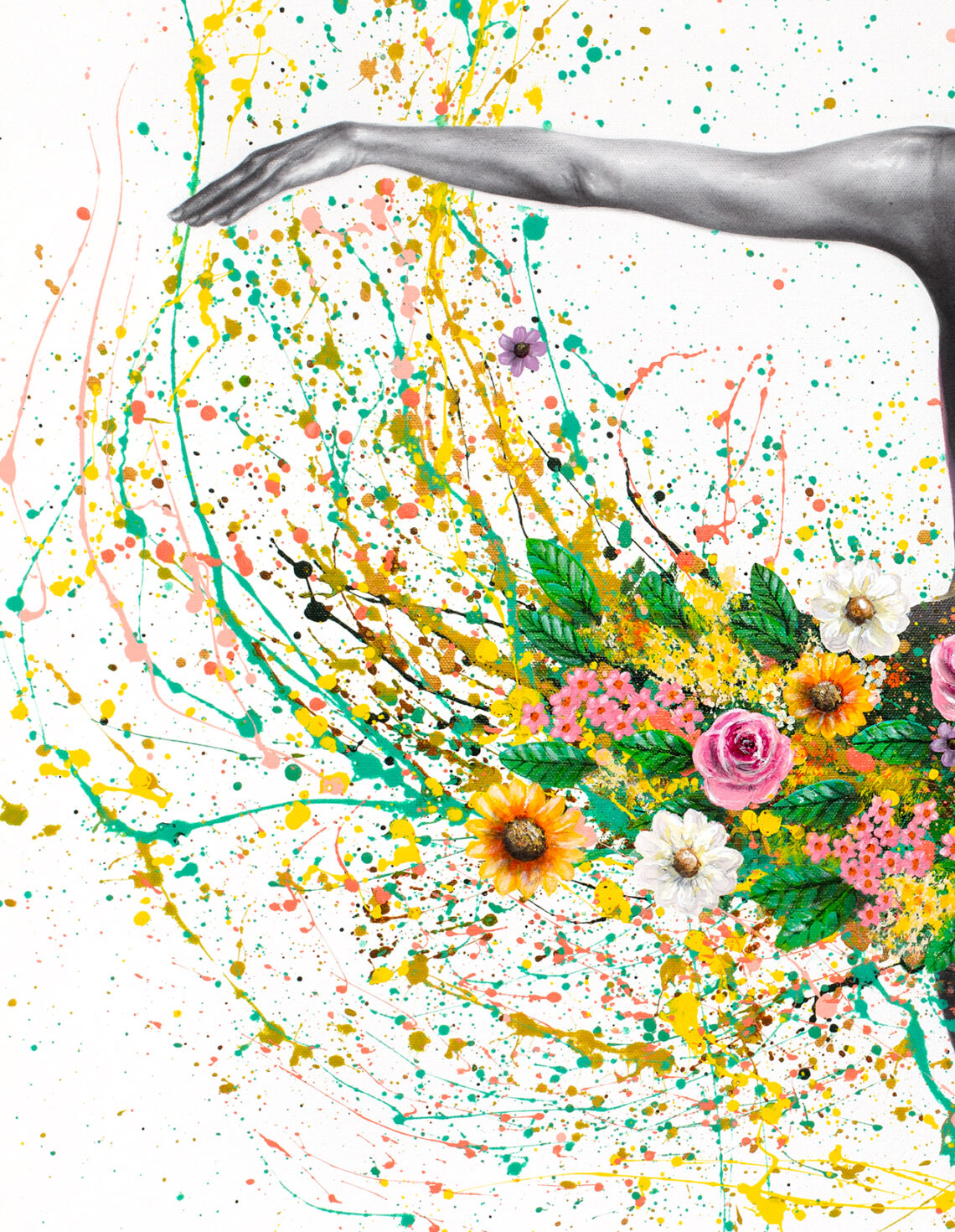 Spring Floral Dancer | Original Australian Art | Ashvin Harrison